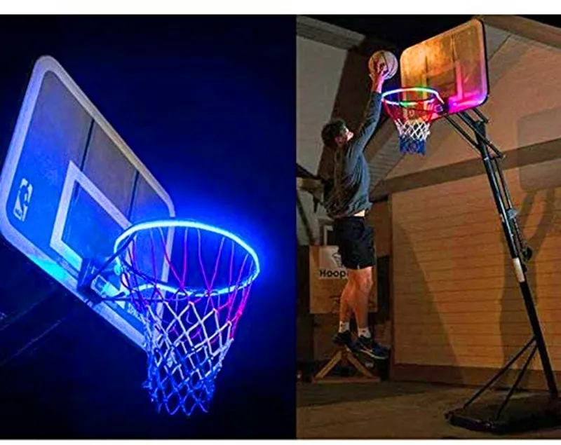 Solar Basketball Hoop Light Hoop LED For Night Play, Kids & Adults ...