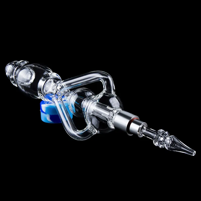 Portable Vortex Smoking Bong Recycler Dab Rig Glass Water Pipe ...