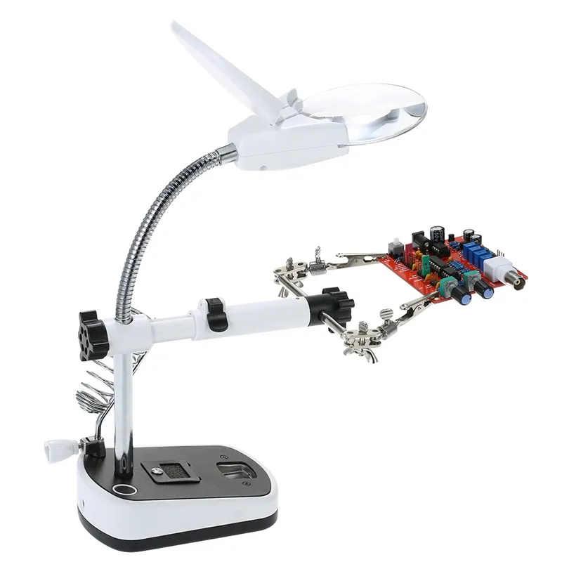 Wholesale LED Light Loupe Magnifier With Alligator Clip Stand For ...