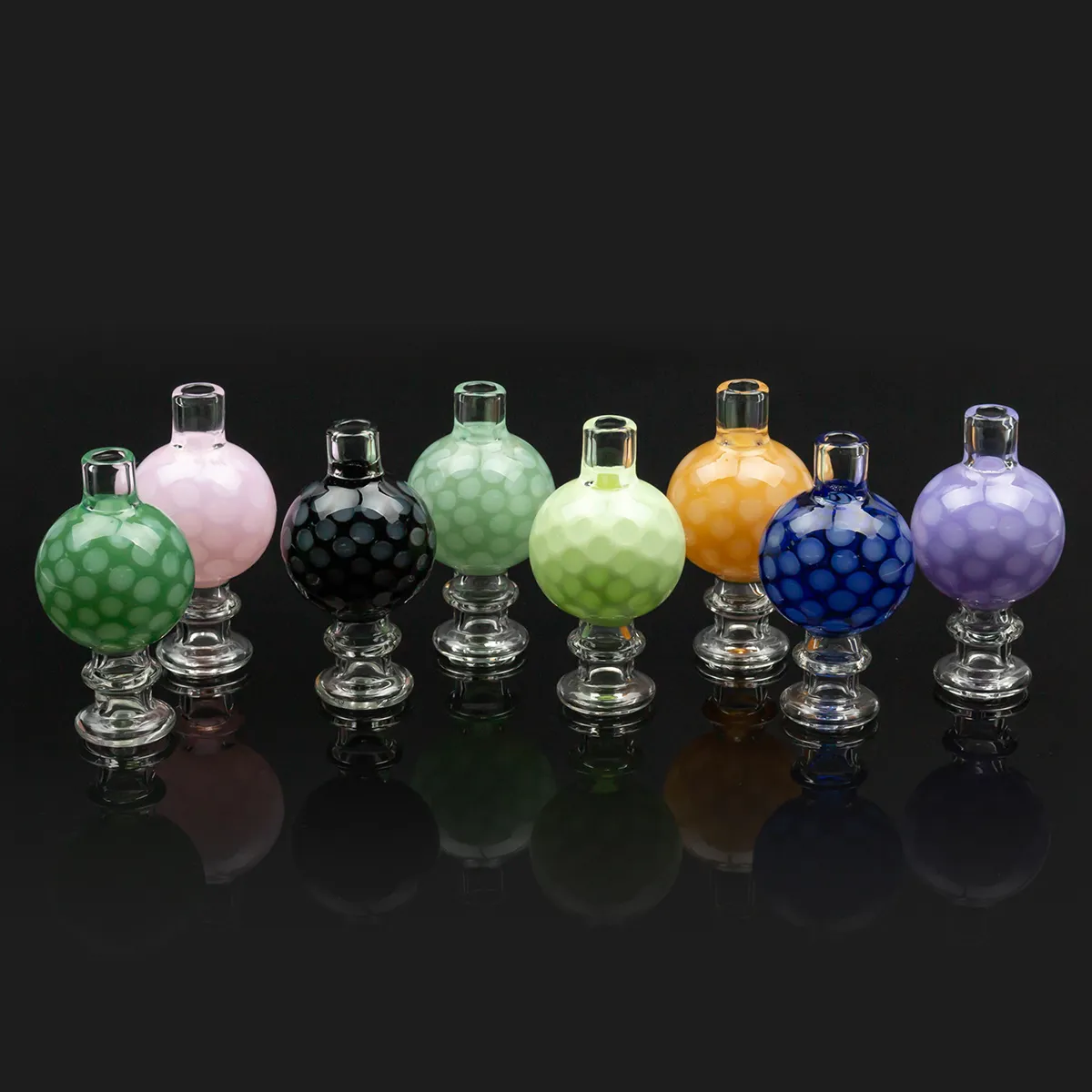 Dab Caps: Glass Carb Cap Dome Comb Colored Tops For Quartz Banger Nails ...