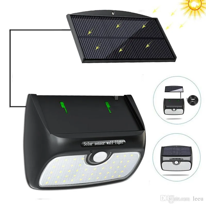 48 LED Solar Lamp Garden Motion Sensor Light Solar Panel Power Lights ...