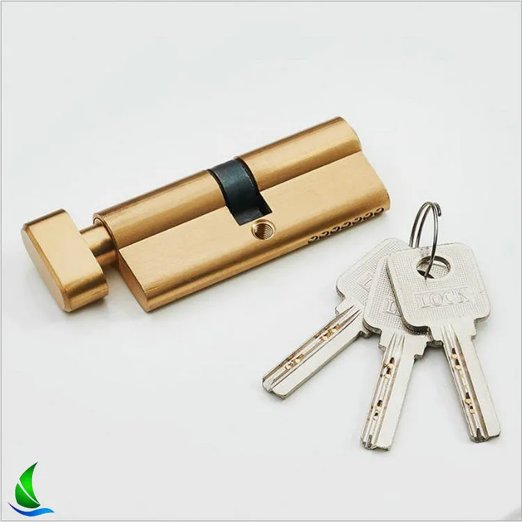 Premium Anti-Theft Door Lock Cylinder - Golden Finish, Enhanced ...
