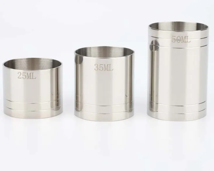 Shot Measuring Cup Stainless Steel Cylindrical Measuring Cups For ...