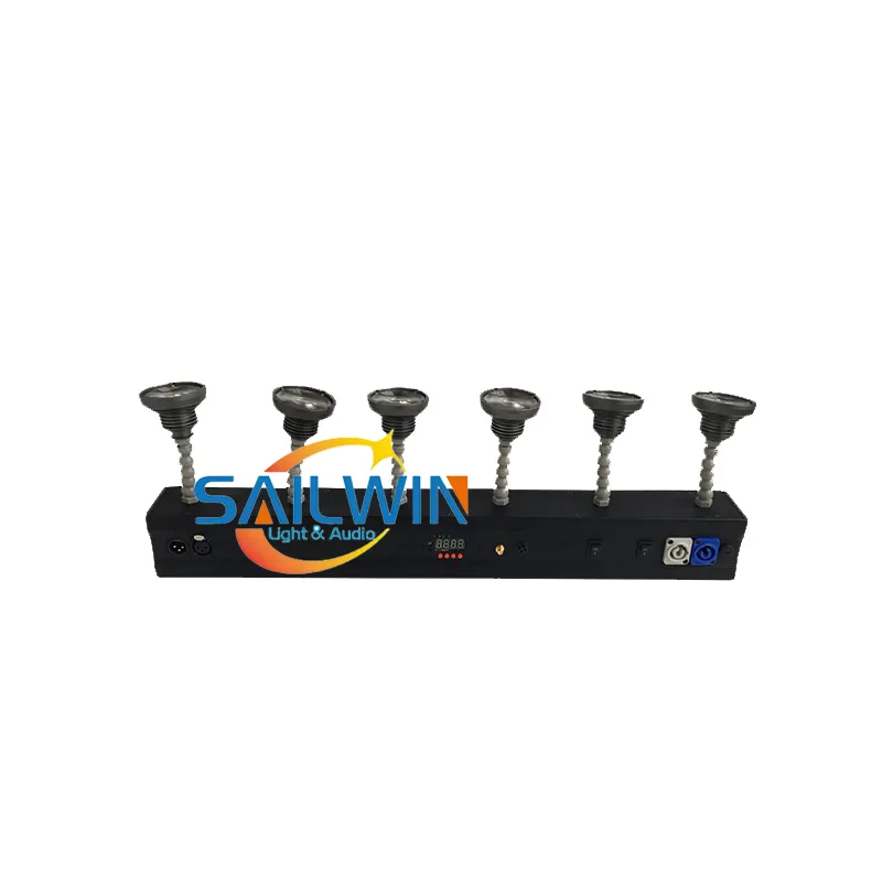 6x Wireless LED Pin Spot Light Set - Battery Powered, Warm White, DMX ...