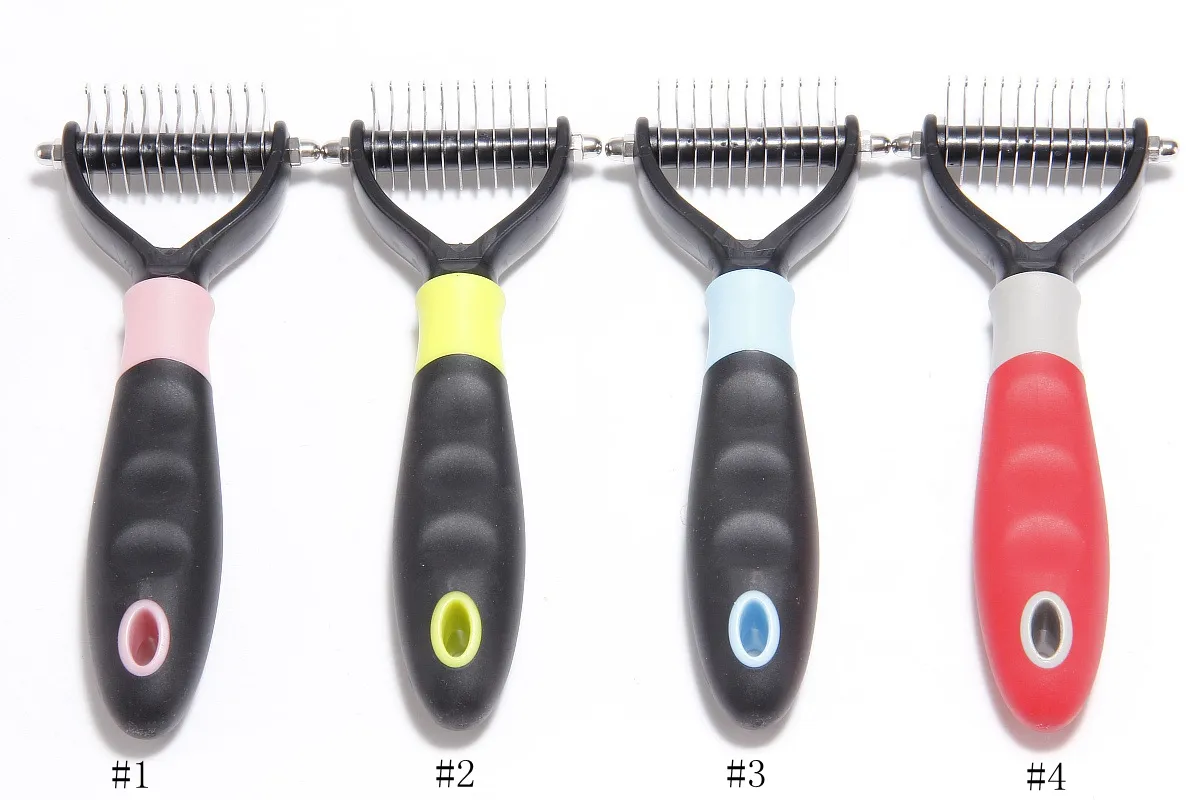DHgate.com:Double-Sided Pet Grooming Comb - Undercoat Rake for Cats and ...
