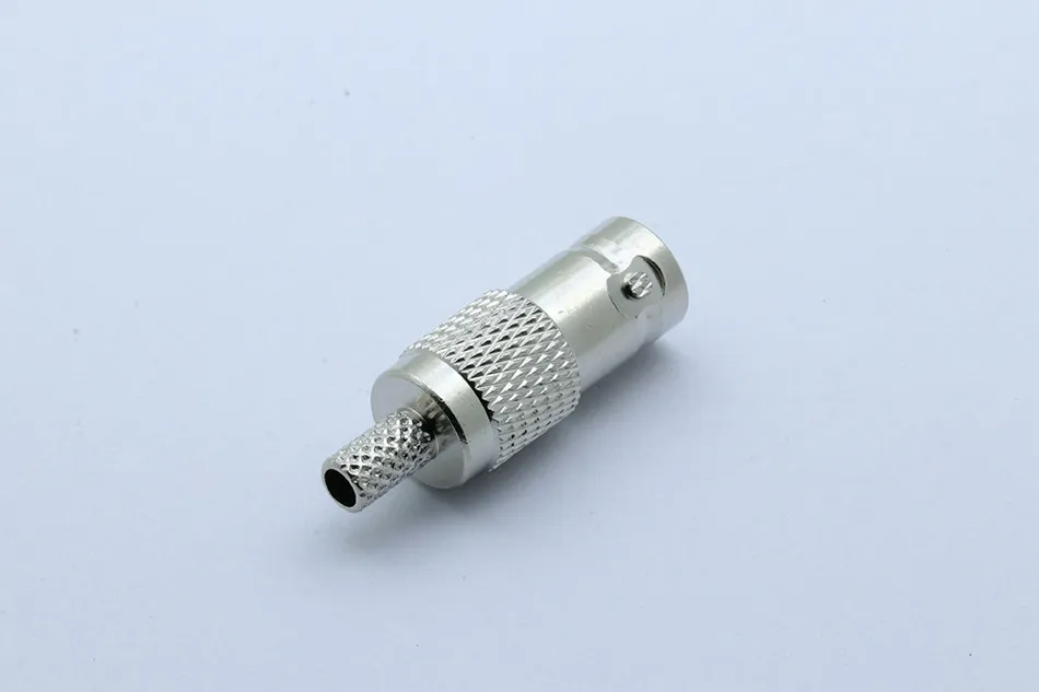 BNC Female Crimp Connector Kit - RG58, RG59, RG6 Coax Adapter, Straight ...