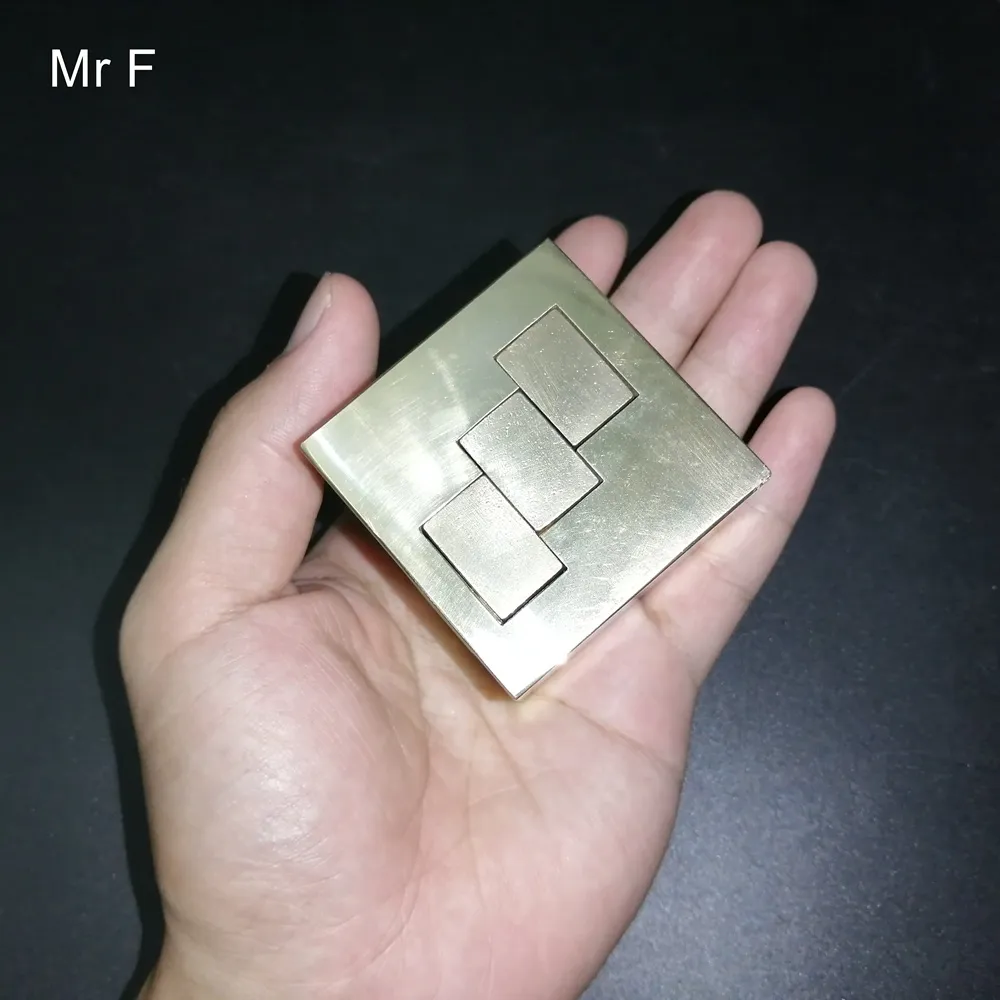 Pure Brass 3D Puzzle Collection - Metal Brain Teaser, Copper Puzzle ...