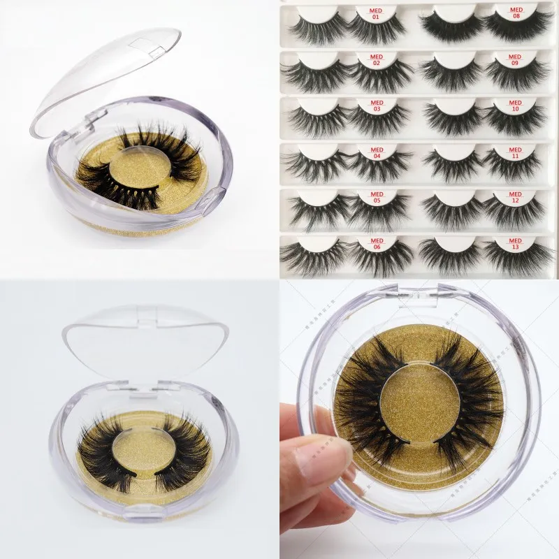 22mm 3D Faux Mink Lashes, Big Dramatic Cruelty-Free Handmade Fake ...