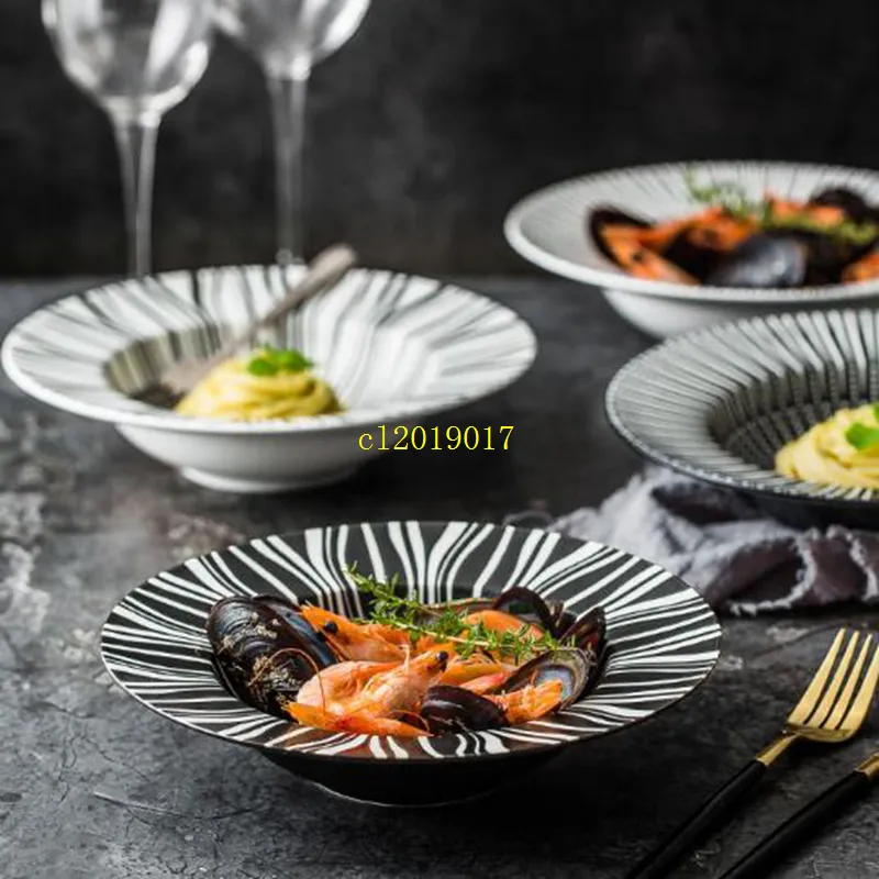 : Creative Ceramic Dinner Plates - Unique Straw Hat Design, Perfect for ...