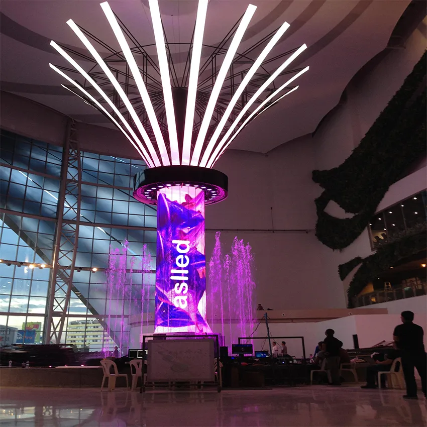 Indoor HD Curved Led Display Can Be Flexible Led Module Display Screen ...