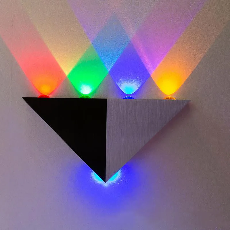 LED Sconce Triangle Wall Lamp: Decorative Backlight Fixture For Hallway ...