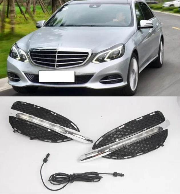 DRL Pour Mercedes Benz W212 E Classe E180 E200 E260 E320 E400 2014 2015 Lumières De Course À ...