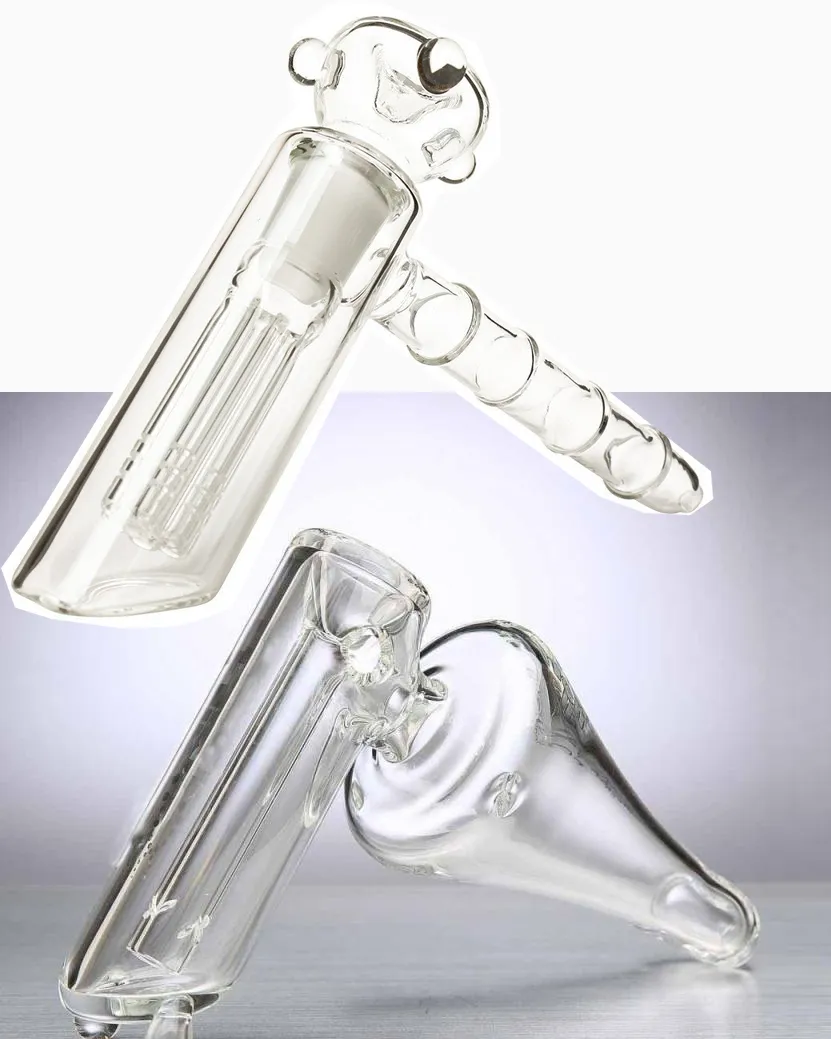 Helix Mini Hand Smoking Pipe With Diffuse Downstem Glass Bongs Bubbler ...