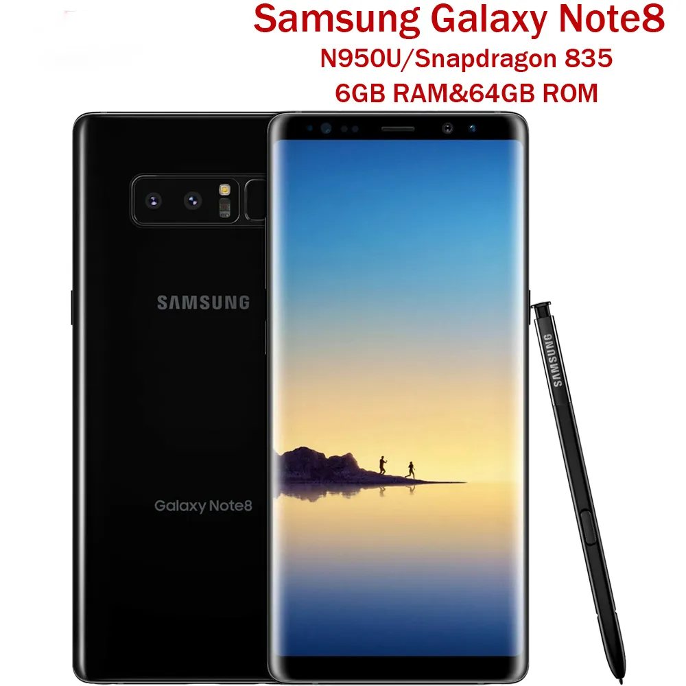 Original Samsung Galaxy Note 8 6.3 Inch N950U Octa Core 6GB RAM 64GB ...