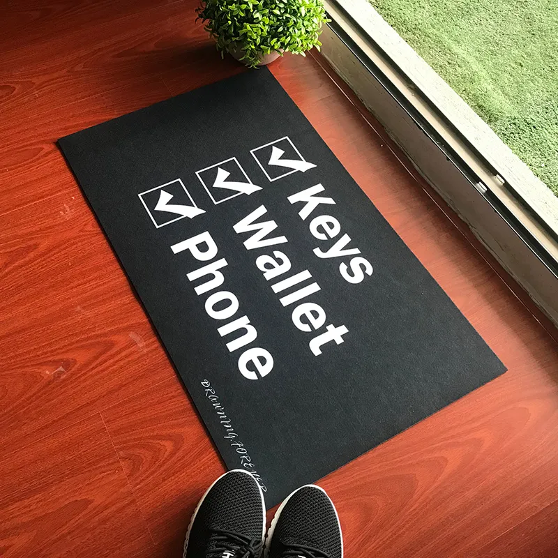 Non Slip Rubber Door Mat For Home Flooring And Decor Non Woven Doormat ...