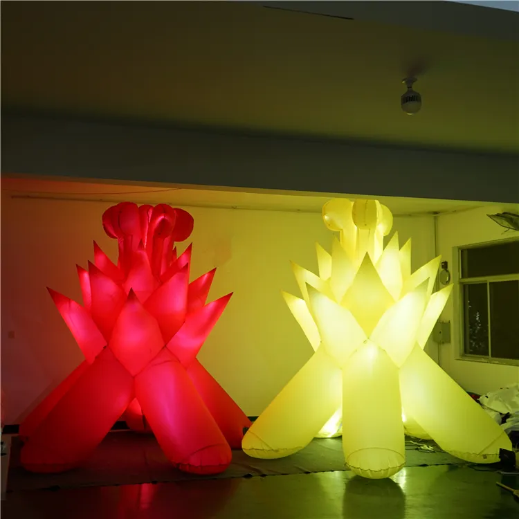wholesale 3 m High Quality Giant Iinflatable Fire With LED Strip Light ...