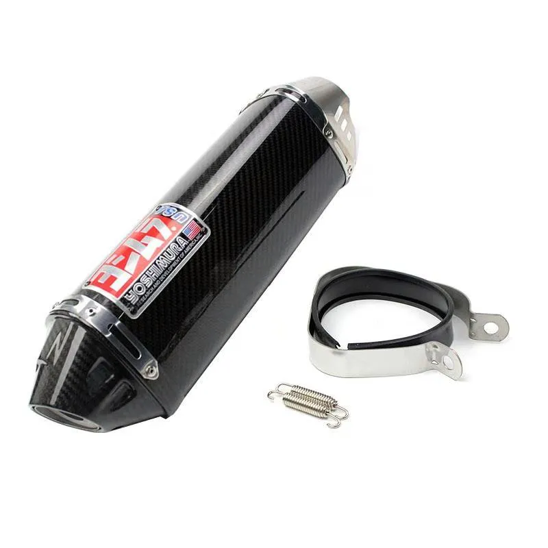 DHgate.com:Universal 51mm Motorcycle Exhaust Pipe: Carbon Fiber Steel ...