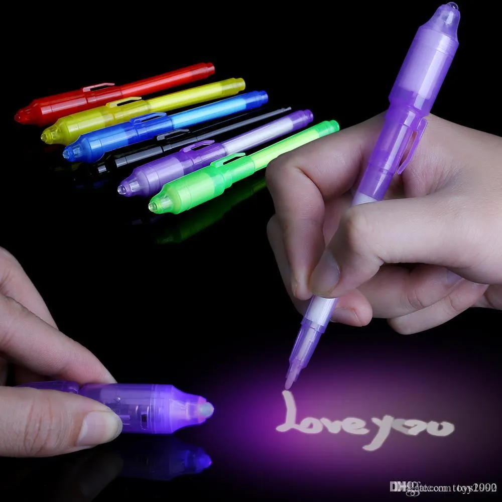 Glow In The Dark Magic Fidget Pen With Brush Tip: Luminous Fun For Kids ...