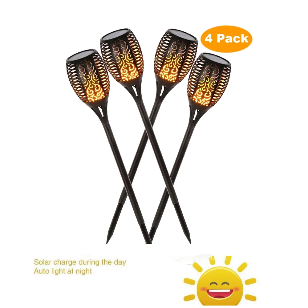 DHgate.com:Dancing Flame Solar Tiki Torches, 2-Pack Flickering Radar ...