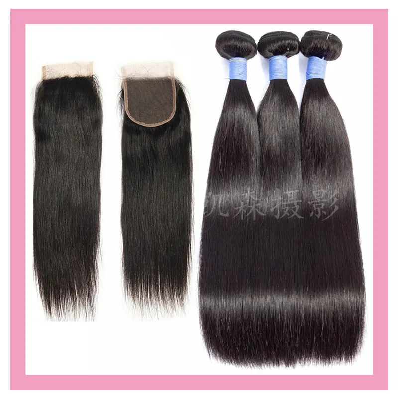 DHgate.com:Malaysian Straight Human Hair Extensions 8-30inch 3 Bundles ...
