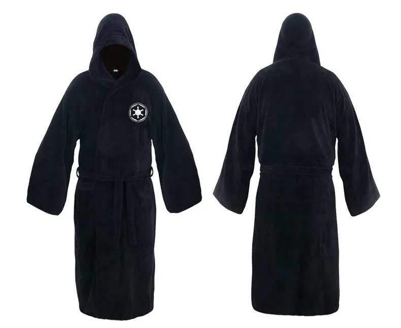 Flannel Jedi Robe Dressing Gown Male With Hooded Thick Star Wars ...