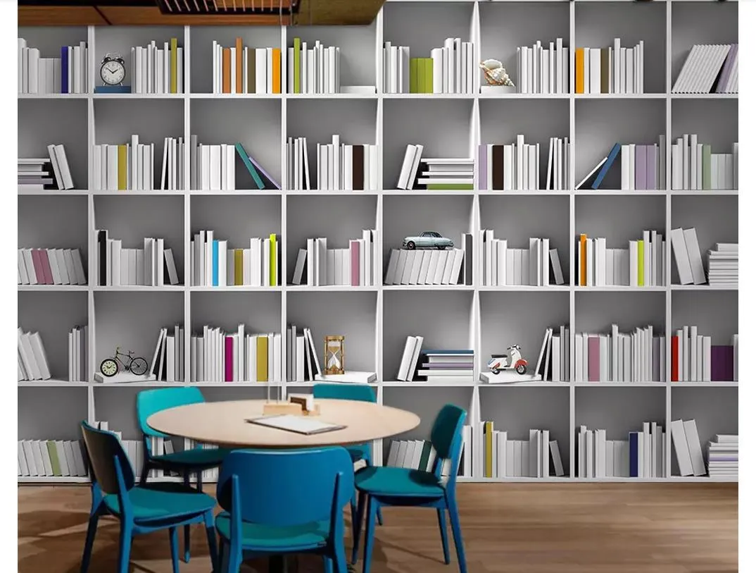 Library Book Wallpaper Mural