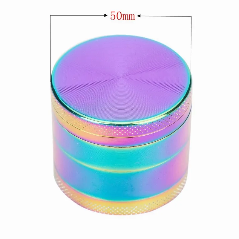 Rainbow Tabaco Trituradora Herb Grinder Hot 4 Piezas 40m 50mm 55mm 63mm ...