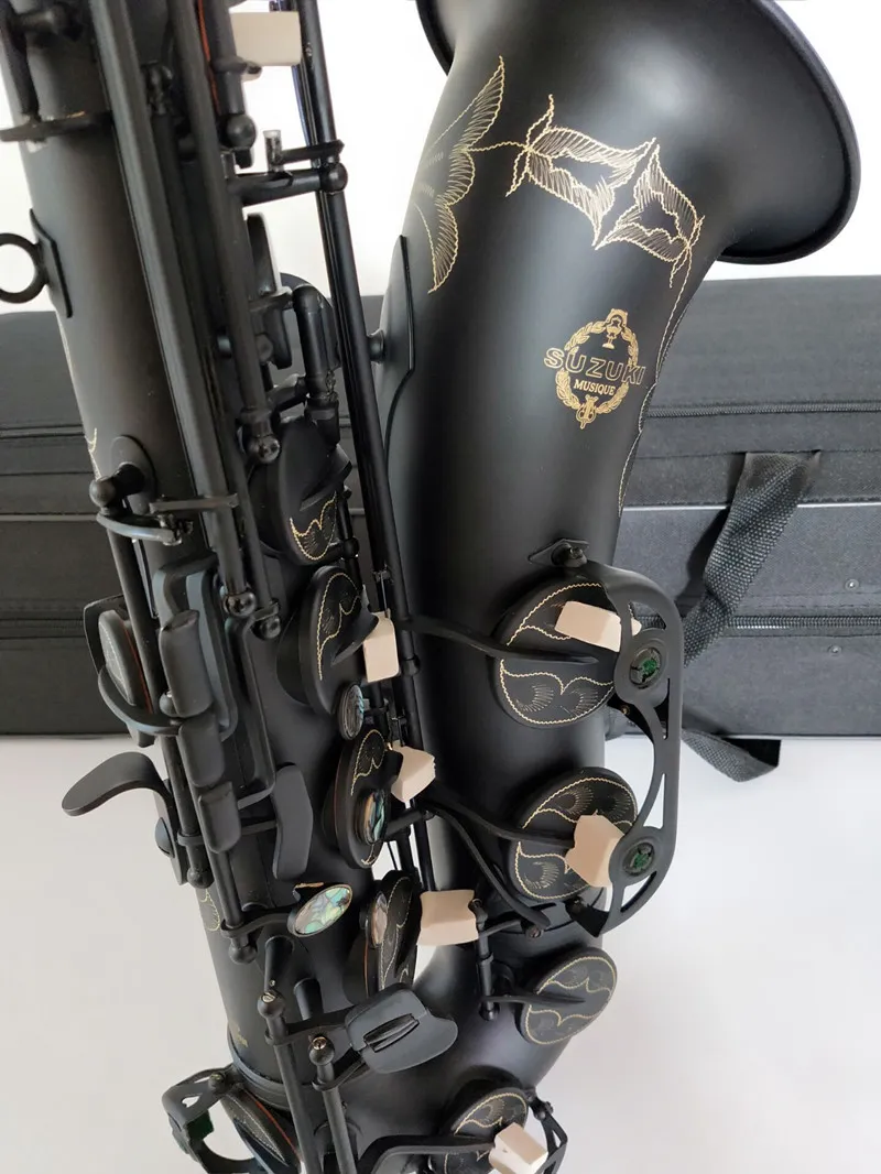 Premium Quality Matt Black Tenor Saxophone - Professional Musical ...