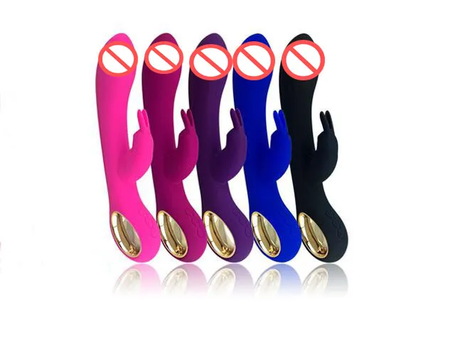 Double Head Rabbit Vibrator 10 Speed, USB Rechargeable, G Spot ...