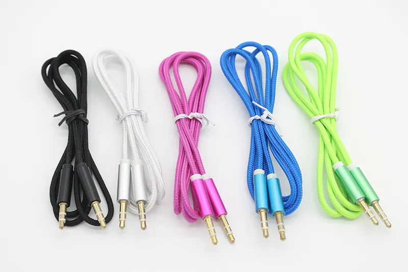 Gold Plated Dual Male AUX 3.5 Mm Headphone Cable With 3ft/1m Length And ...