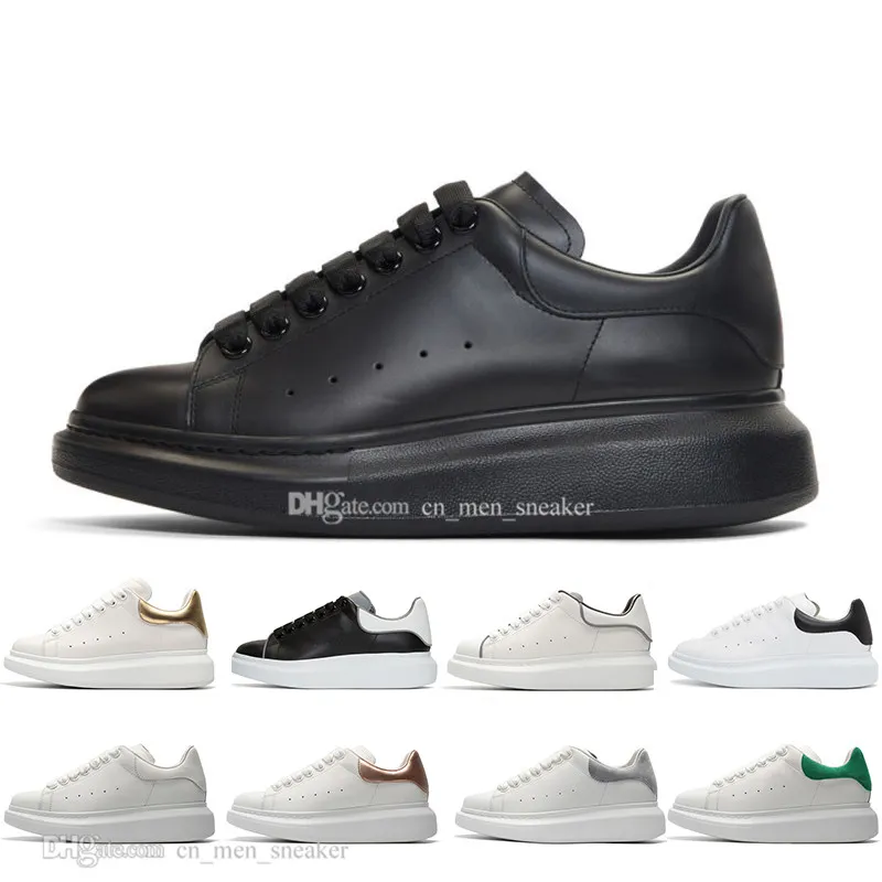 Reflective Platform Sneakers: Black & White Casual Shoes for Men ...
