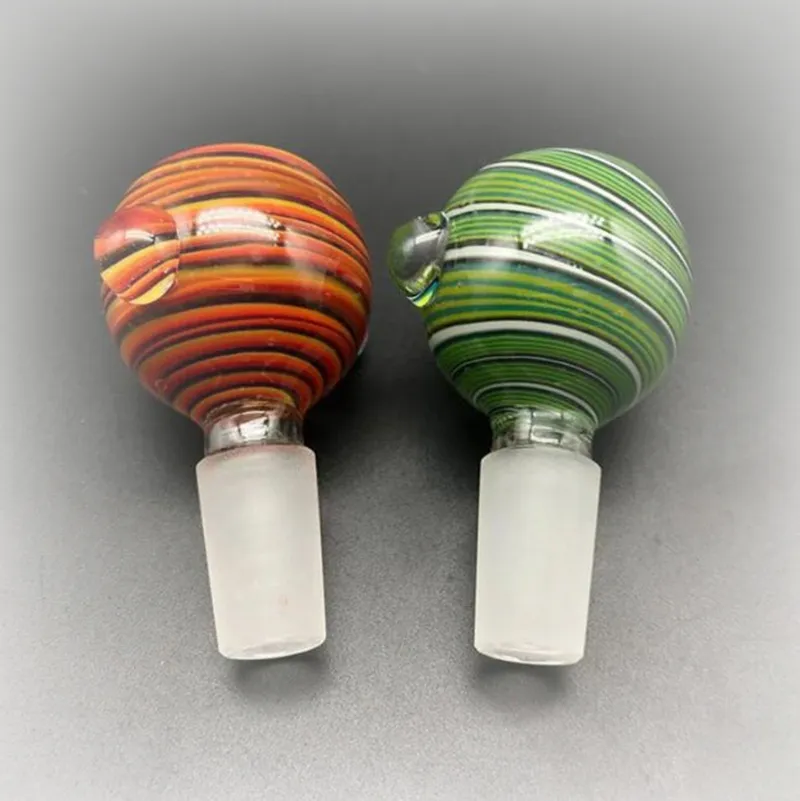 US Colorful Glass Portable Non Slip Handle 14MM 18MM Male Interface ...