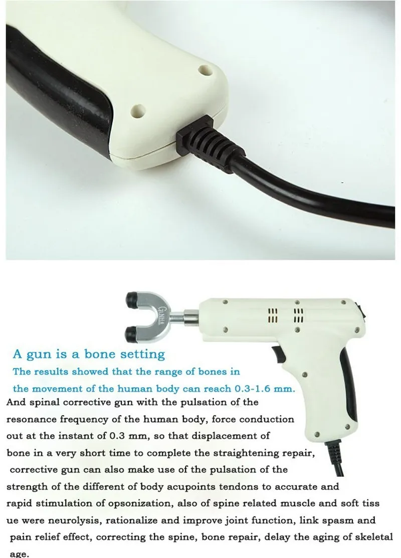 Spine Chiropractic 4 Heads Chiropractic Adjusting Instrument /Electric ...