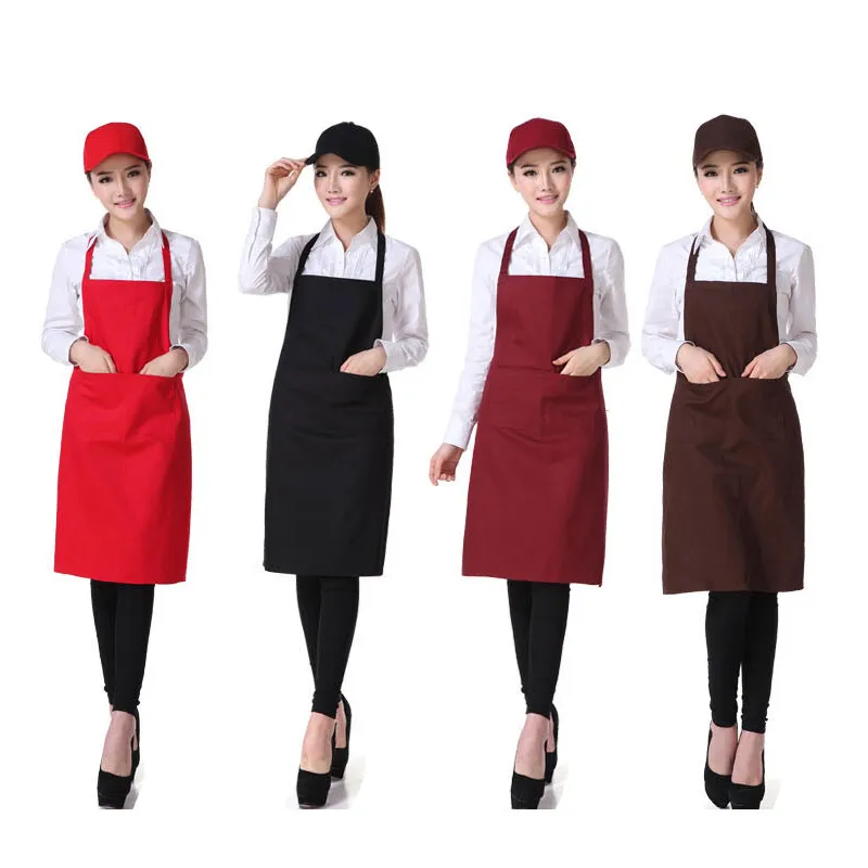 DHgate.com:Custom Printed Waterproof Restaurant Aprons, Solid Color ...