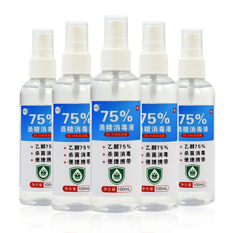 Portable 75% Alcohol Hand Sanitizer Spray - 100ml Travel Size ...
