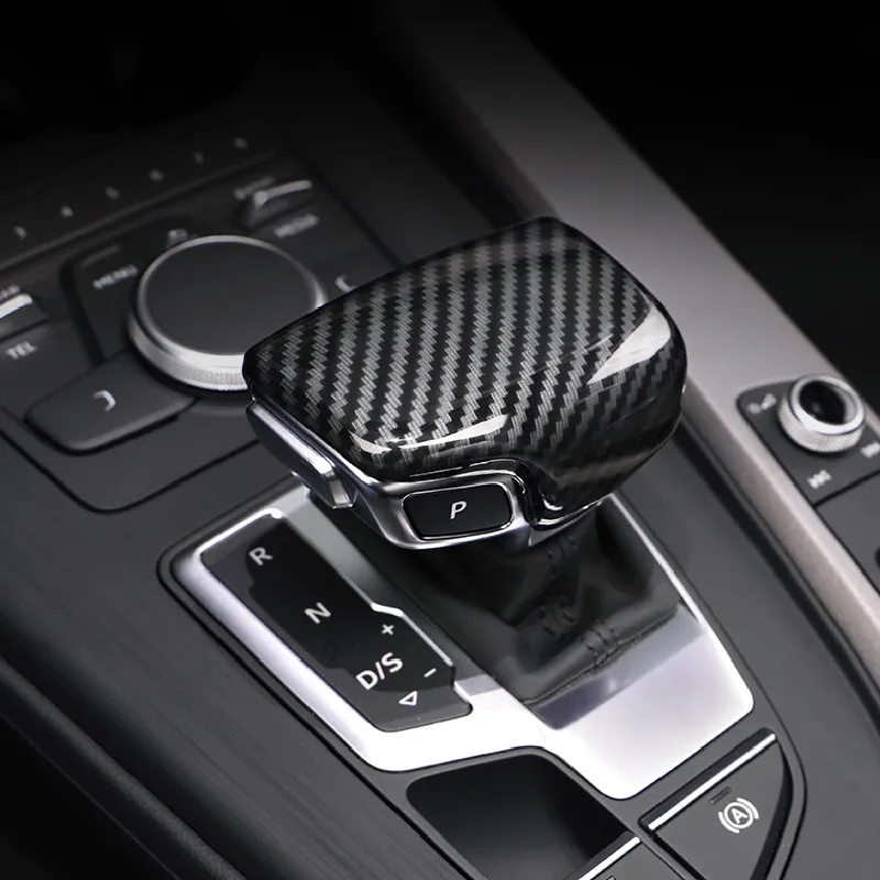 DHgate.com:ABS Carbon Fiber Printed Car Gear Shift Collar Sticker Cover ...