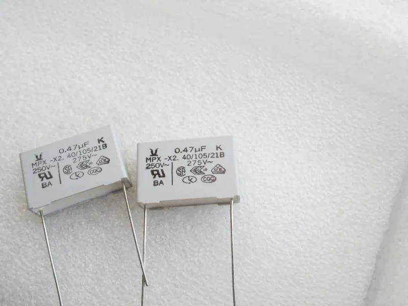 Taiwan Safety CBB Film Capacitor - 0.47uF 474K 275VAC, P22.5mm Lead ...