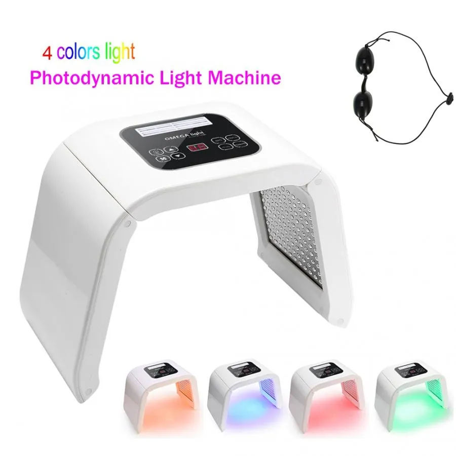4-Color LED Facial Light Therapy Mask: Skin Rejuvenation & Acne ...