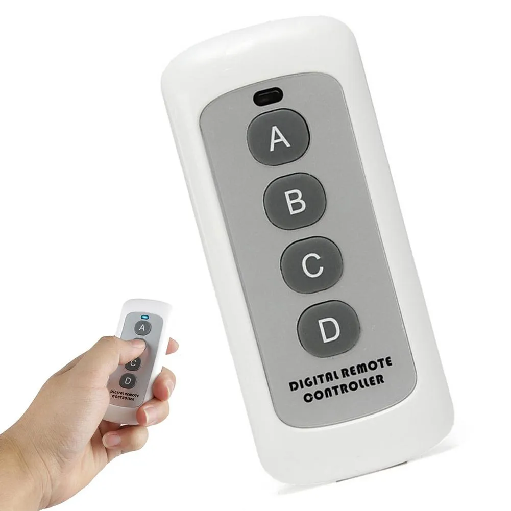 433MHz 4 Button EV1527 Code 6 Way Remote Control RF Transmitter For ...