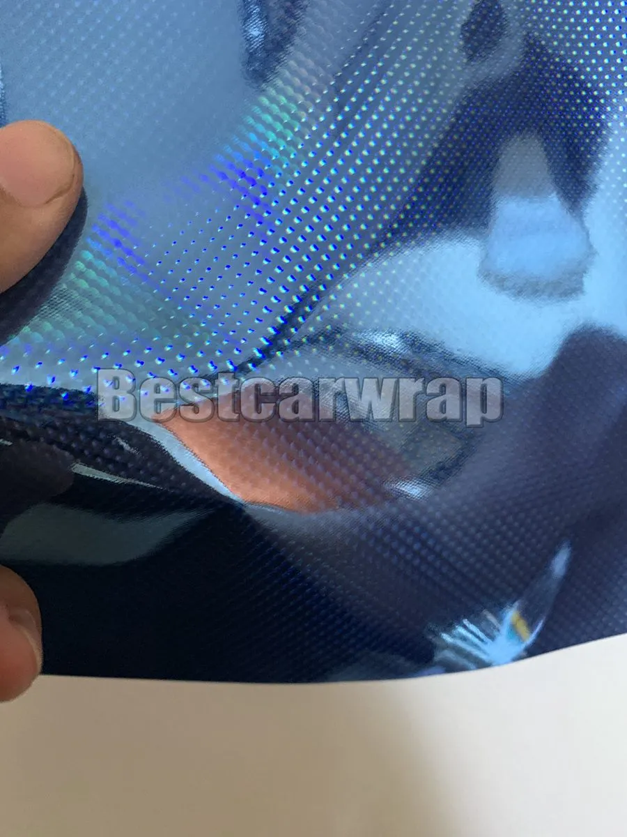 Neo Chrome Car Wrap Blue Rainbow Holographic Neo Chrome Vinyl Wrap ...