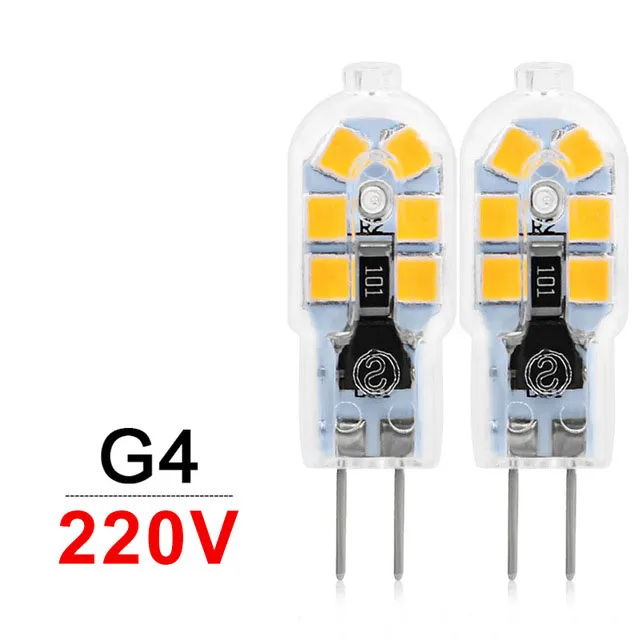 Mini Ampoule LED G4 G9, AC 220V DC 12V SMD2835, Projecteur, Lustre ...