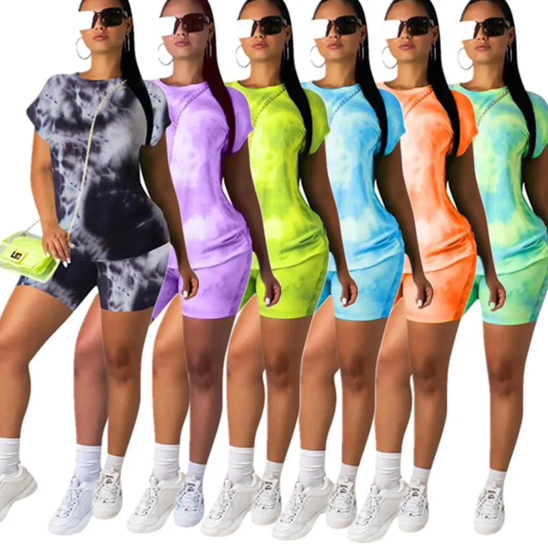 Turtleneck Short Sleeve Tracksuit: Women's Summer Short Sets - Casual ...