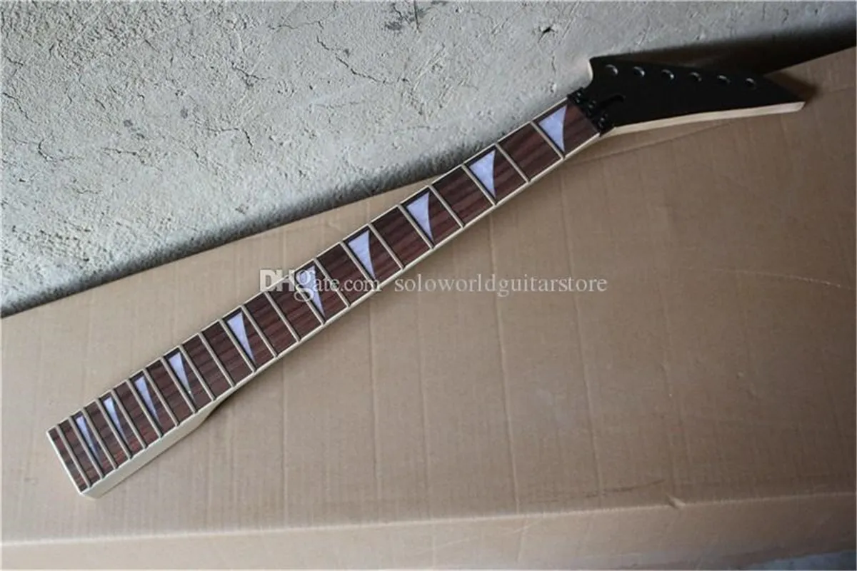 Custom 6 String Electric Guitar Neck Rosewood Fingerboard, 22 Frets ...