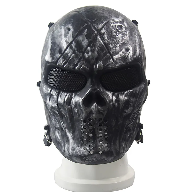 Skull Skeleton M06 Tactical Full Face Paintball Mask Lightweight ...