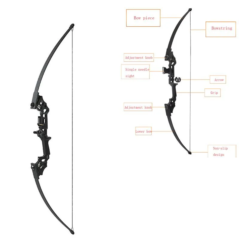 Hunting Bow And Arrow Set Composite Recursive Bow, Rifle Scope, And ...