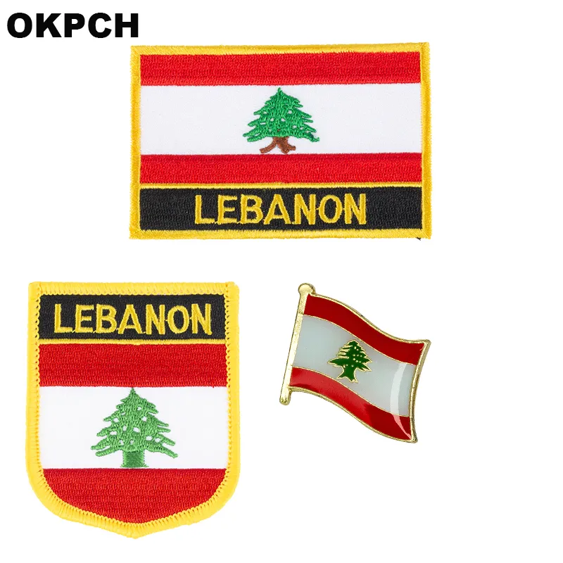 Lebanon Flag Patch Badge A Set Patches For Clothing DIY Decoration ...