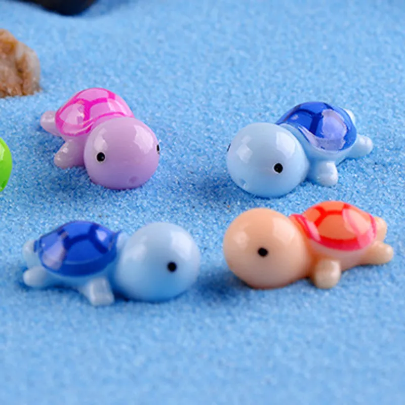 Artificial Cute Tortoise Resin Figurine 1.3 × 0.6 in 3.3 × 1.4 cm for ...