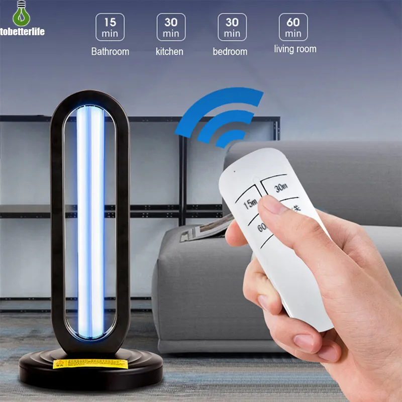 38W UV Disinfection Lamp Quartz Sterilizer Bulb Ozone Household ...