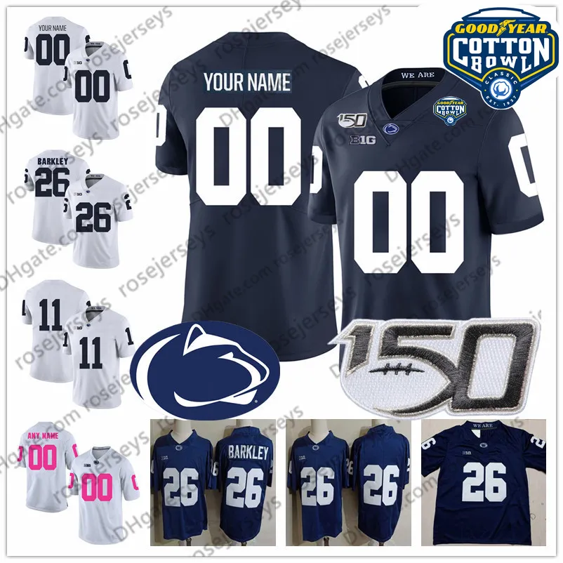 Custom PSU Penn State Nittany Lions Football Jersey Sean Clifford KJ ...