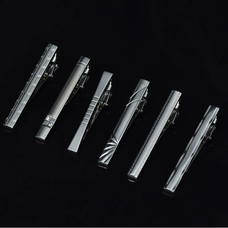 Business Tie Clips for Men, 6 x 0.5 CM, 18 Styles, Necktie Clip, Father ...